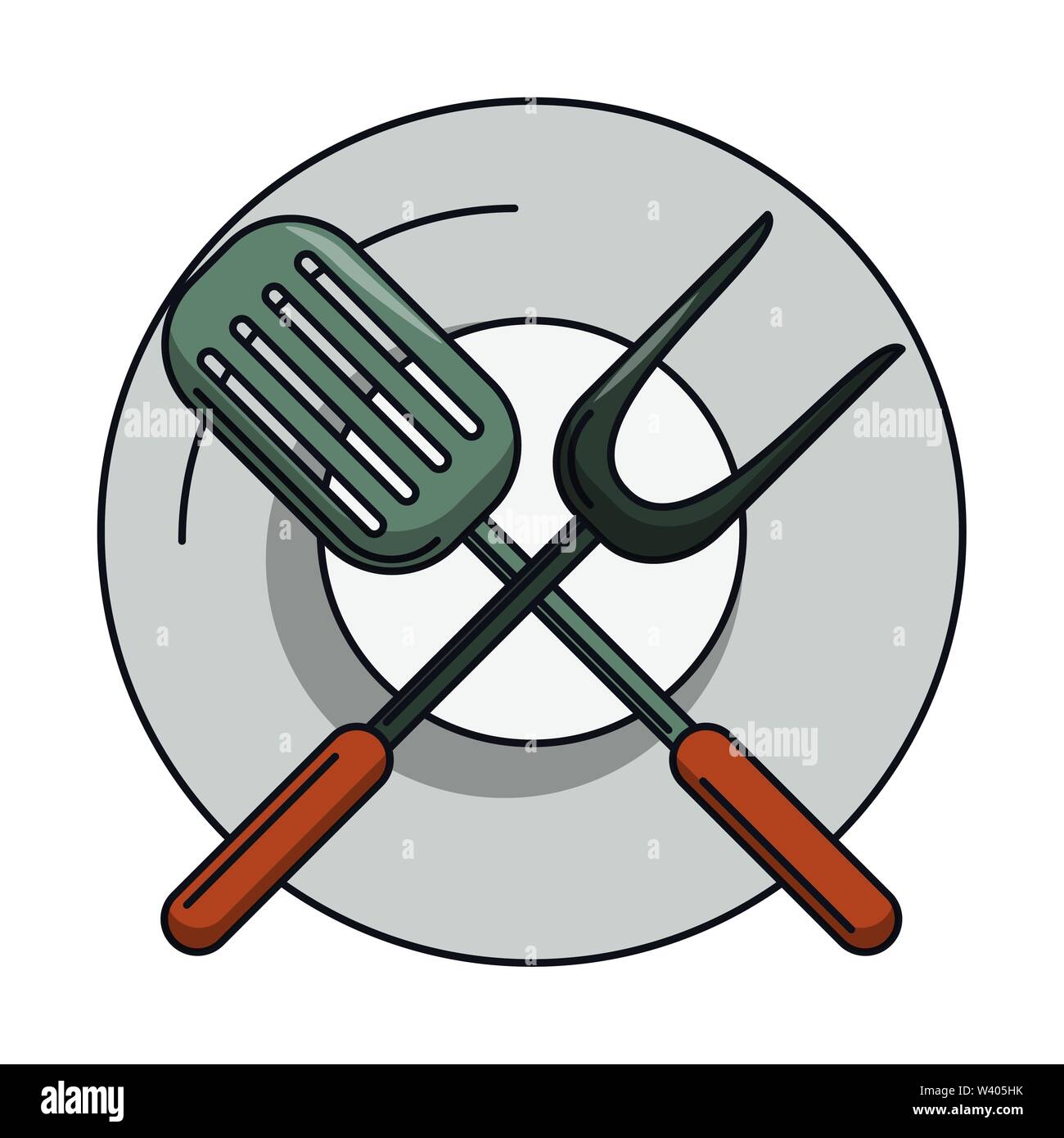 Kitchen barbecue utensils for grill Stock Vector Image & Art - Alamy