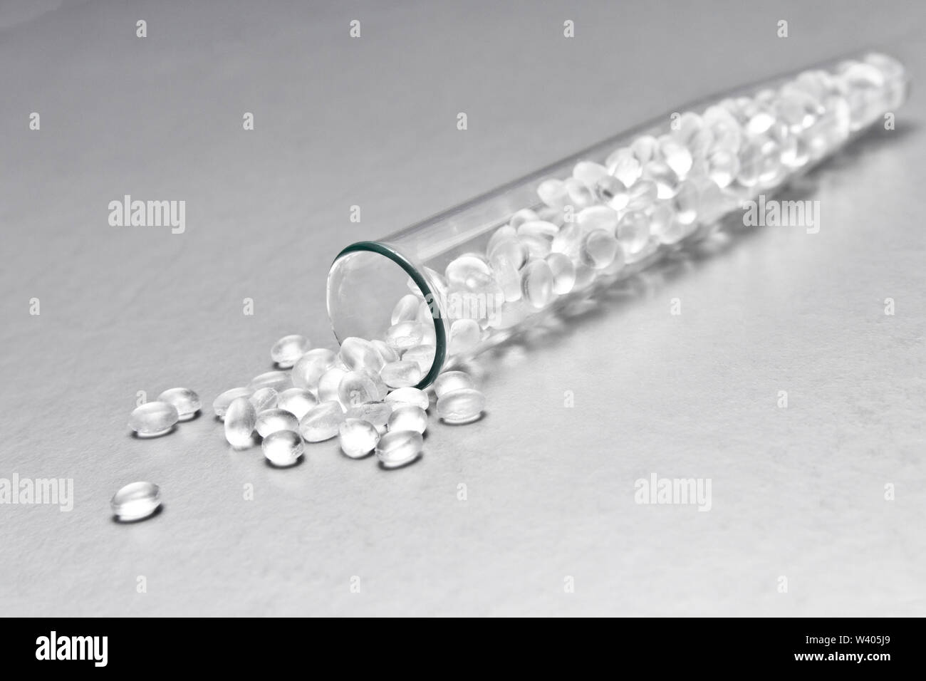 HDPE. Transparent Polyethylene granules.Plastic pellets. Plastic Raw ...