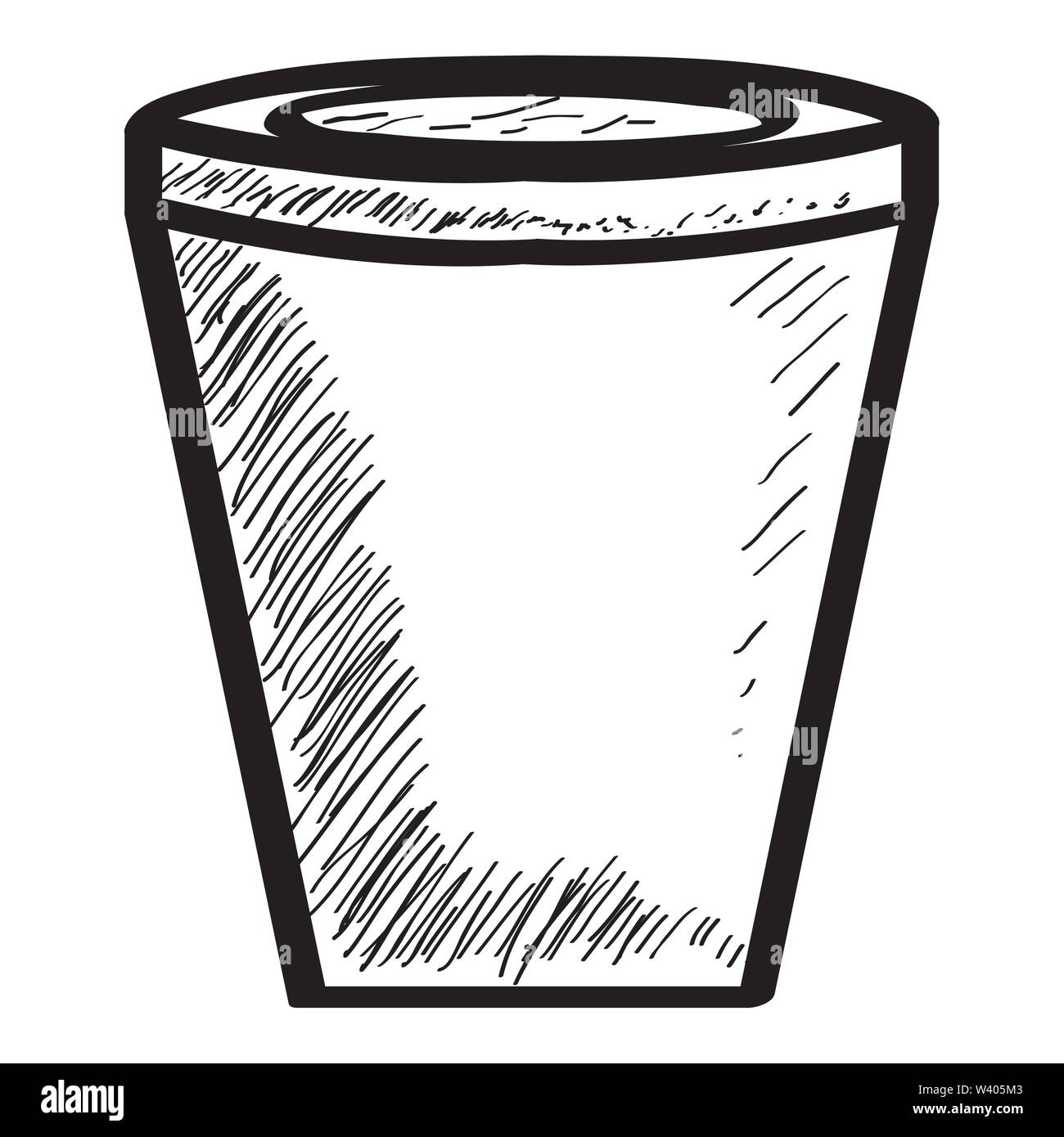 Sketch of a glass on a white background - Vector Stock Vector Image ...