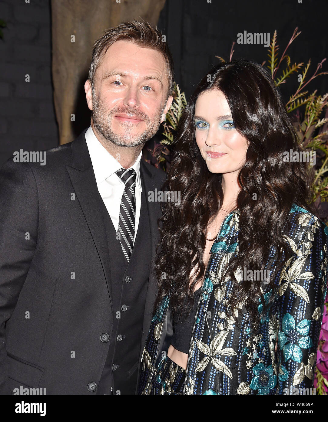 LOS ANGELES, CA - JULY 17: Chris Hardwick (L) and Lydia Hearst attend ...