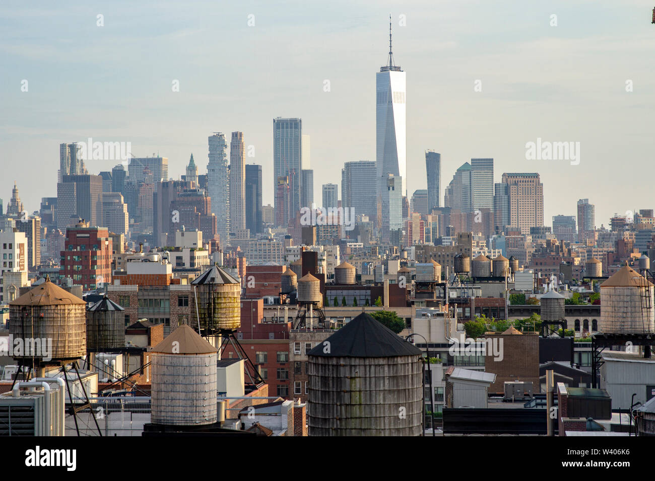 View of Manhattan from rooftop Stock Photo - Alamy