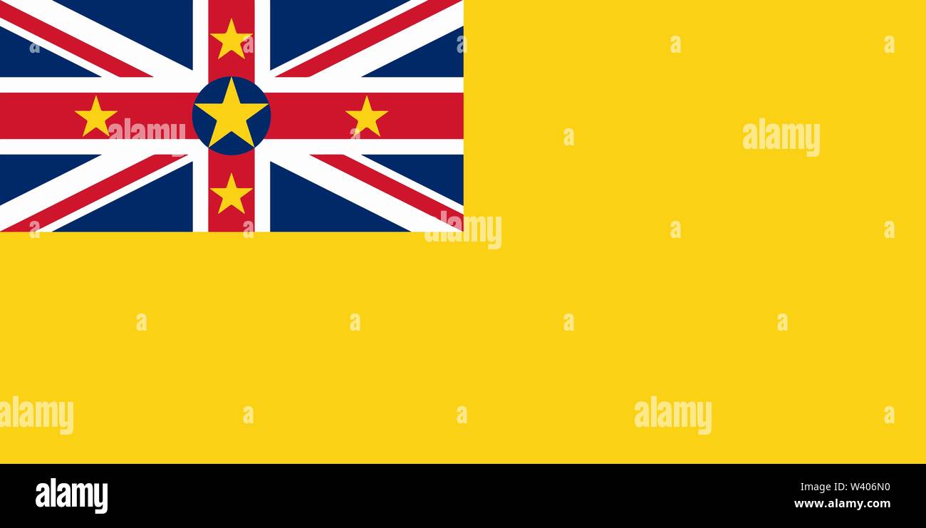 Flag of Niue vector illustration.Vector illustration EPS10 Stock Vector ...