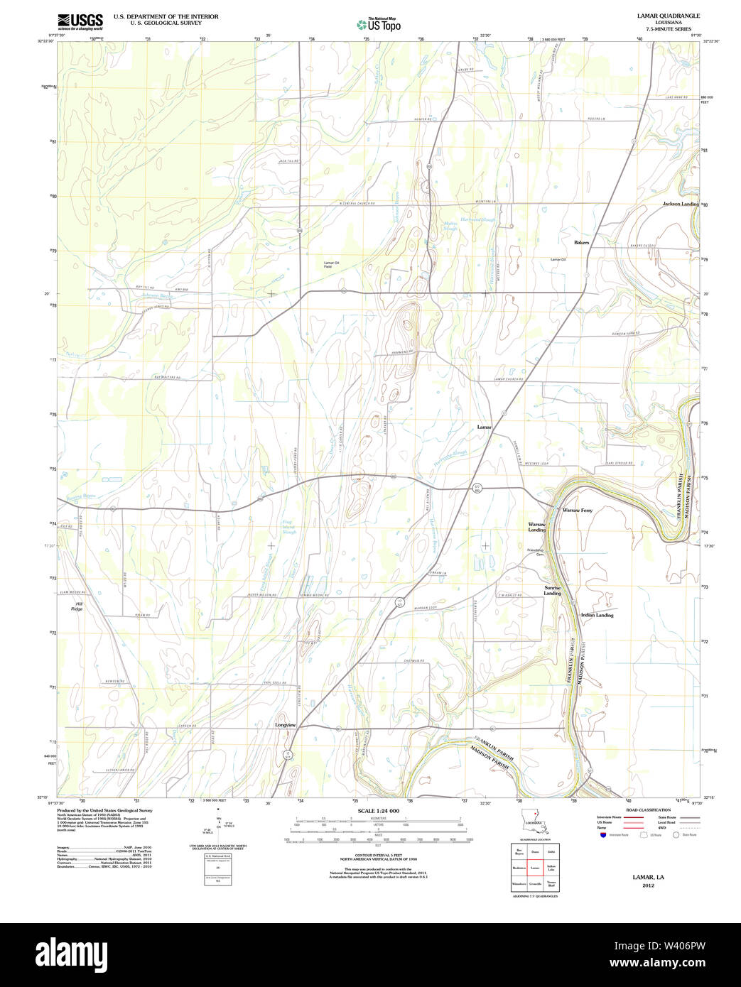 Map of lamar hi-res stock photography and images - Alamy