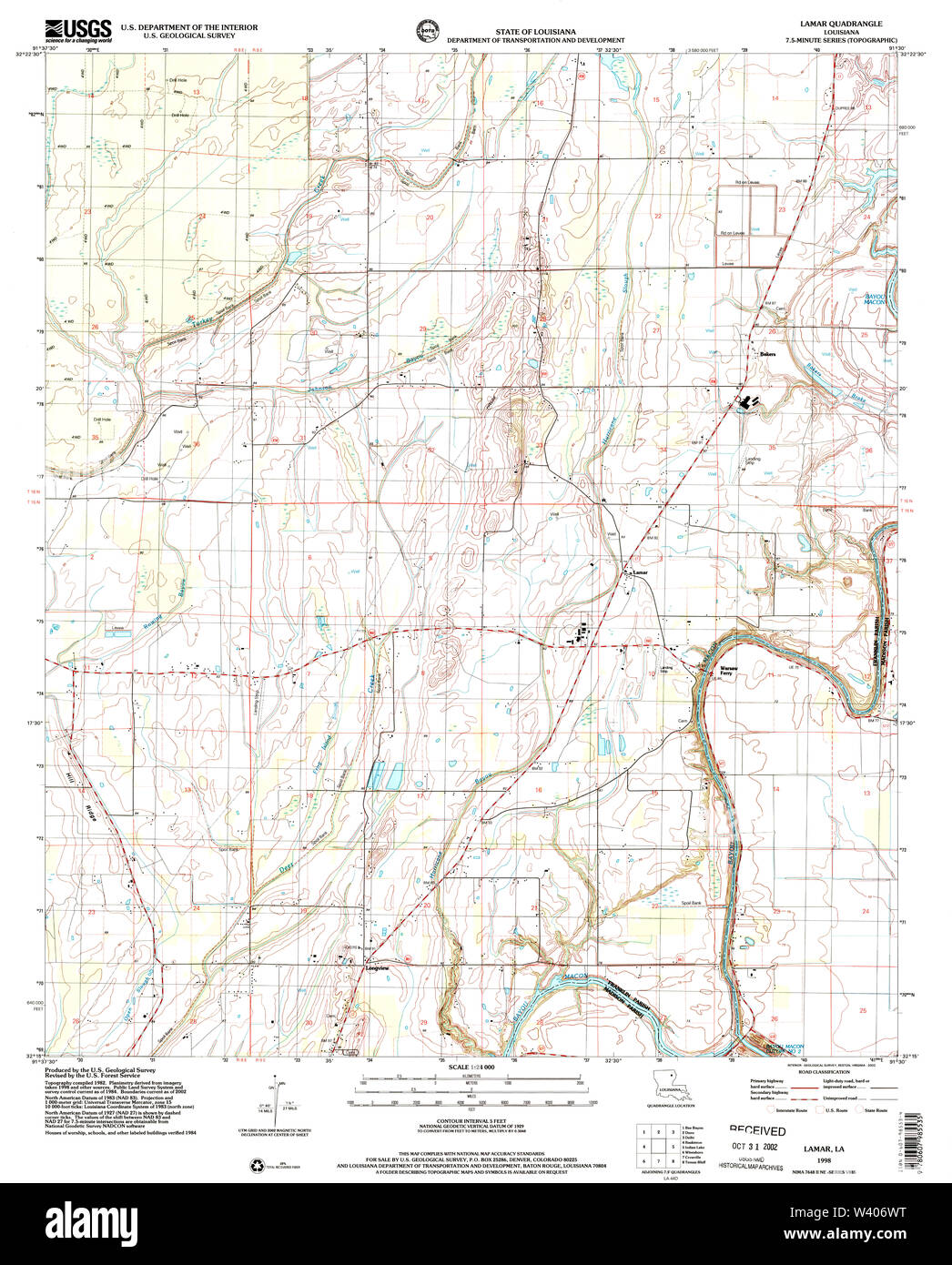 Map of lamar hi-res stock photography and images - Alamy