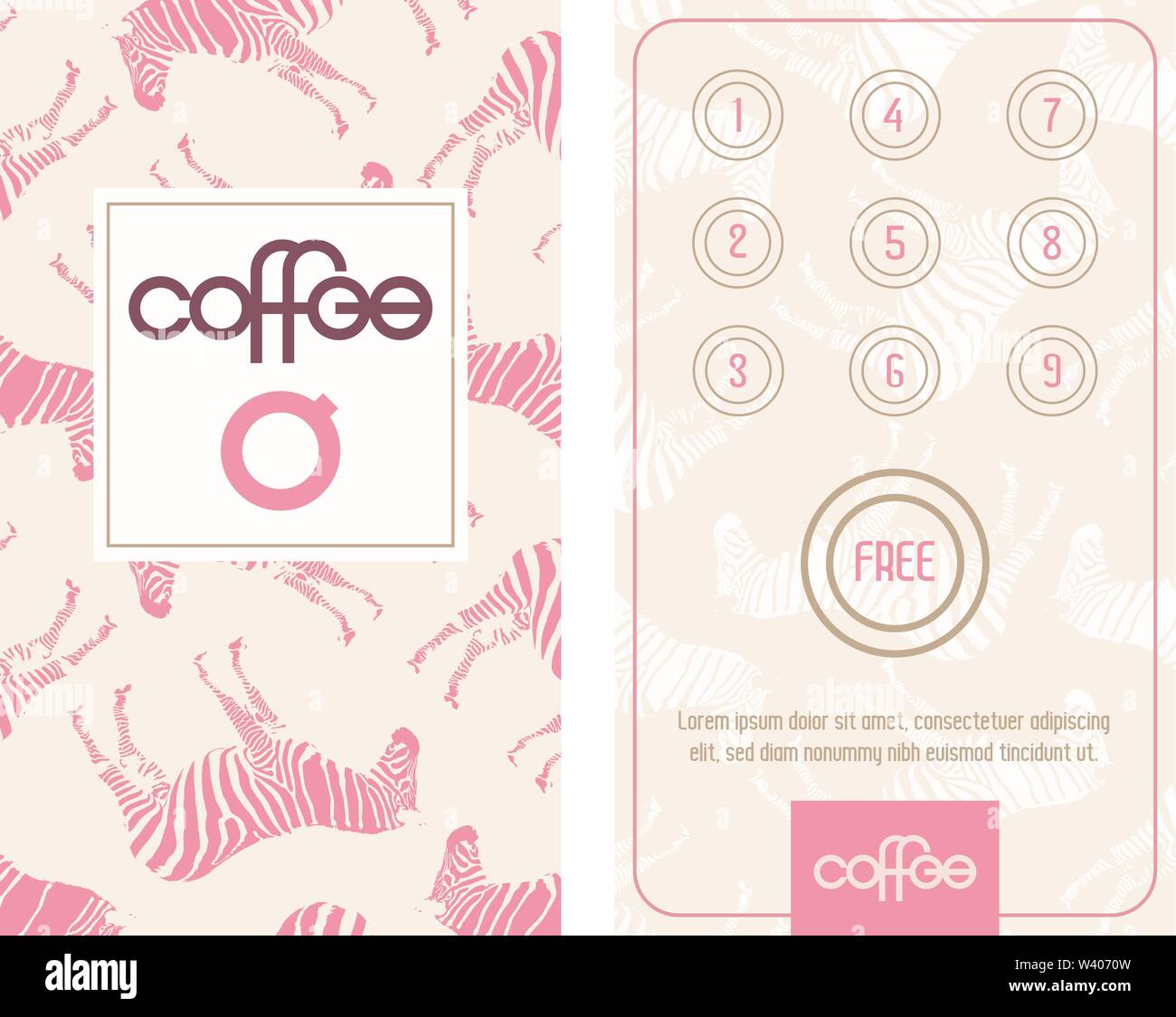 Coffee reward card hi-res stock photography and images - Alamy