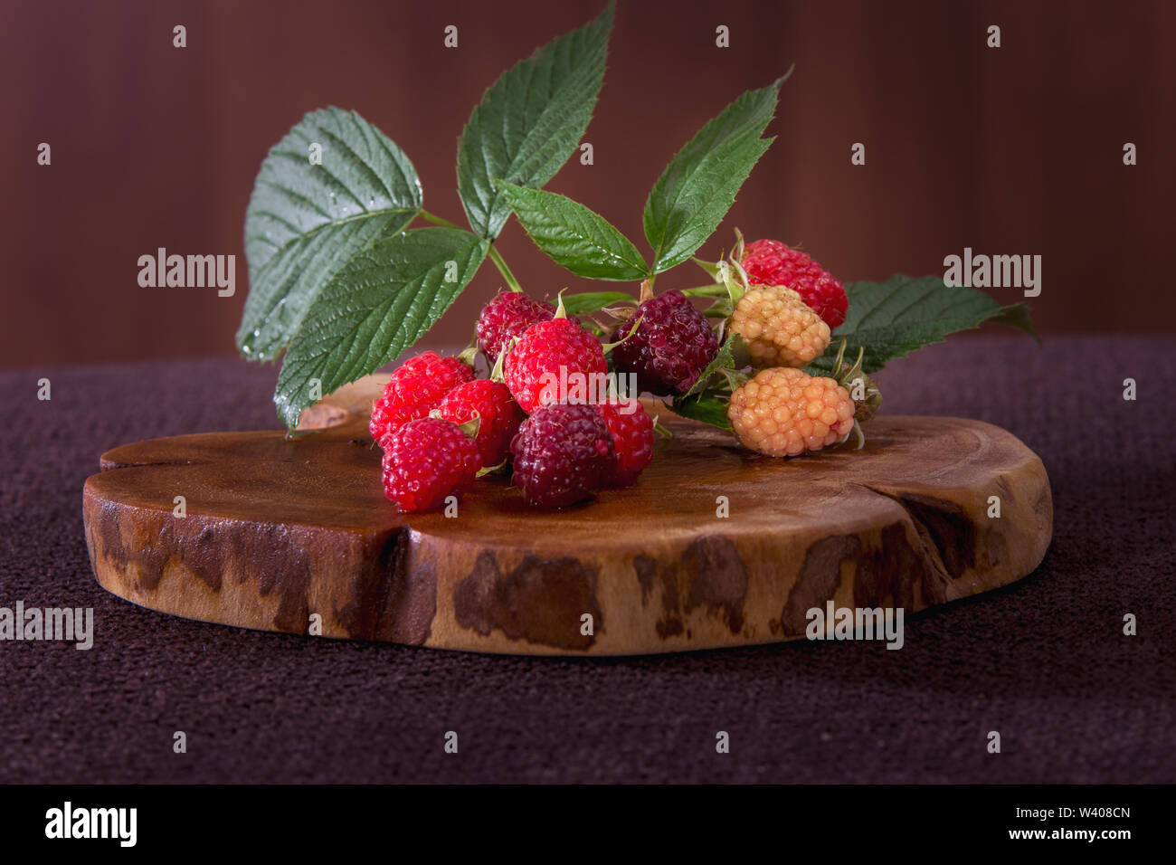 Freshly raspberries pickled from organic culture Stock Photo - Alamy
