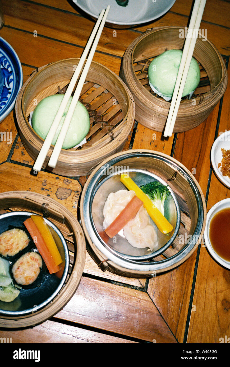 Traditional Asian dinner served in a cafe Stock Photo - Alamy