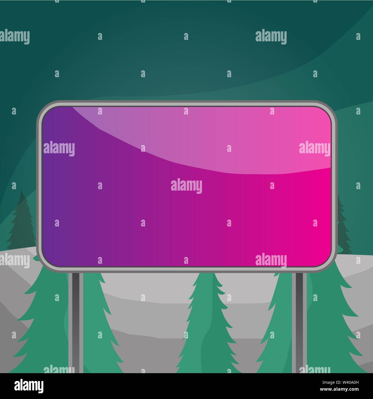 Board ground metallic pole empty panel plank colorful backgound ...