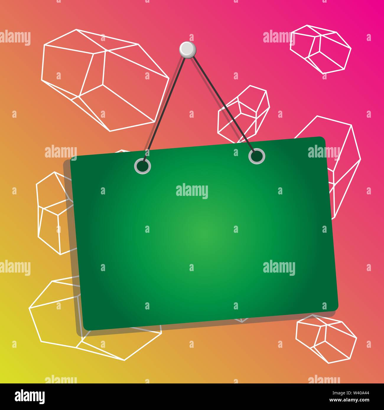 Colored memo reminder empty board blank space attach background ...