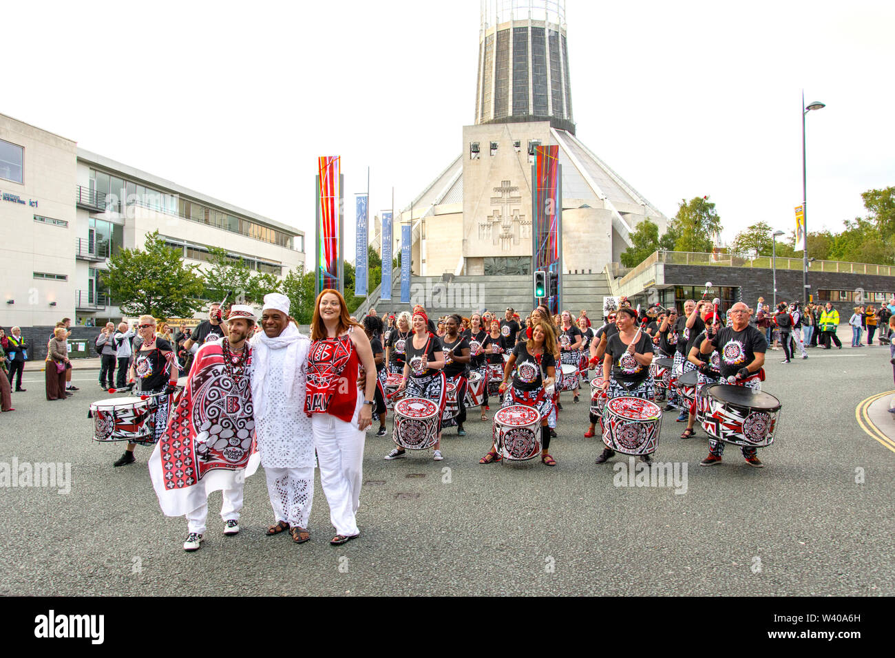 Brazilica Liverpool Samba in the city Brazilian culture festival Stock ...