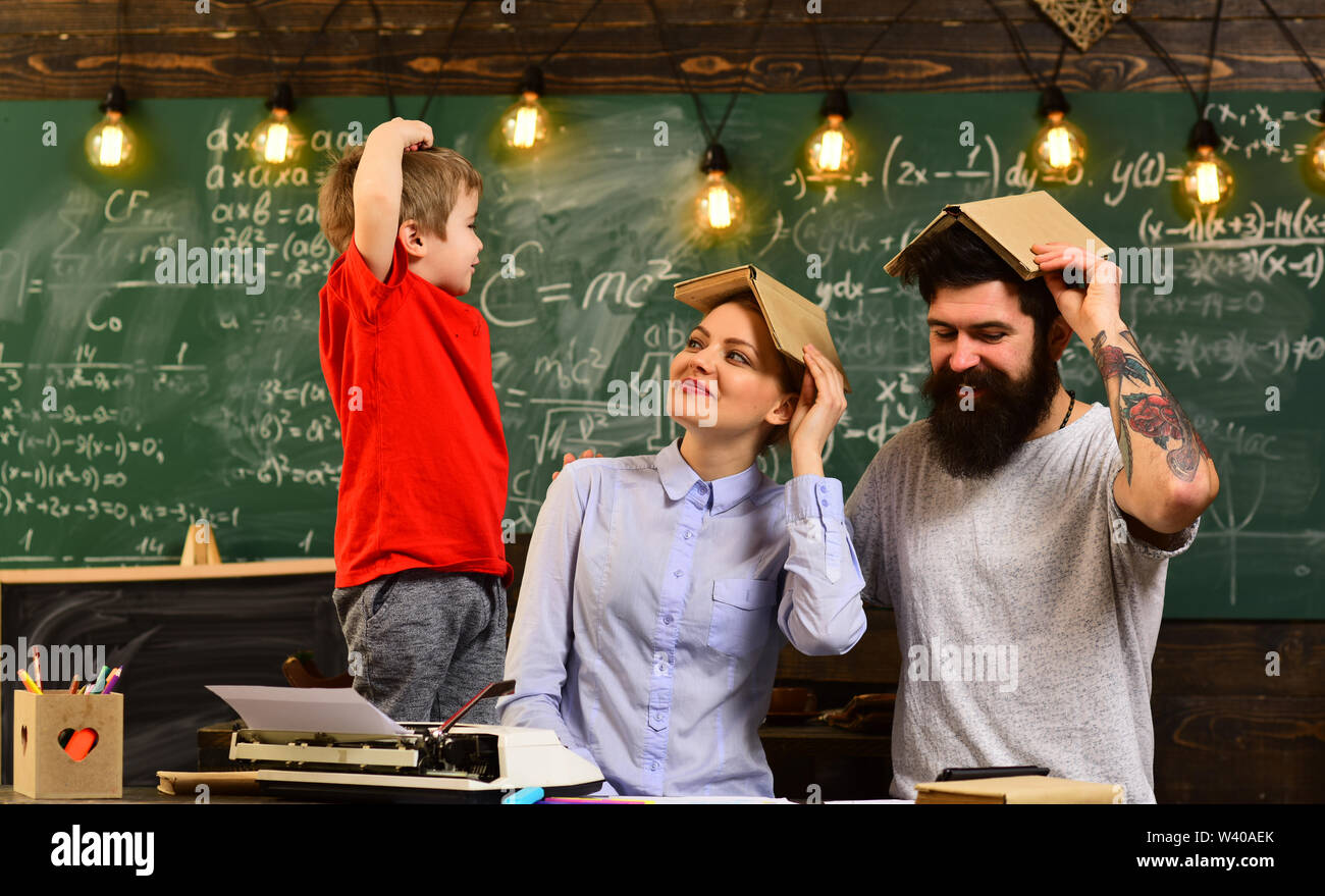Student conference in loft interior coworking space using digital ...