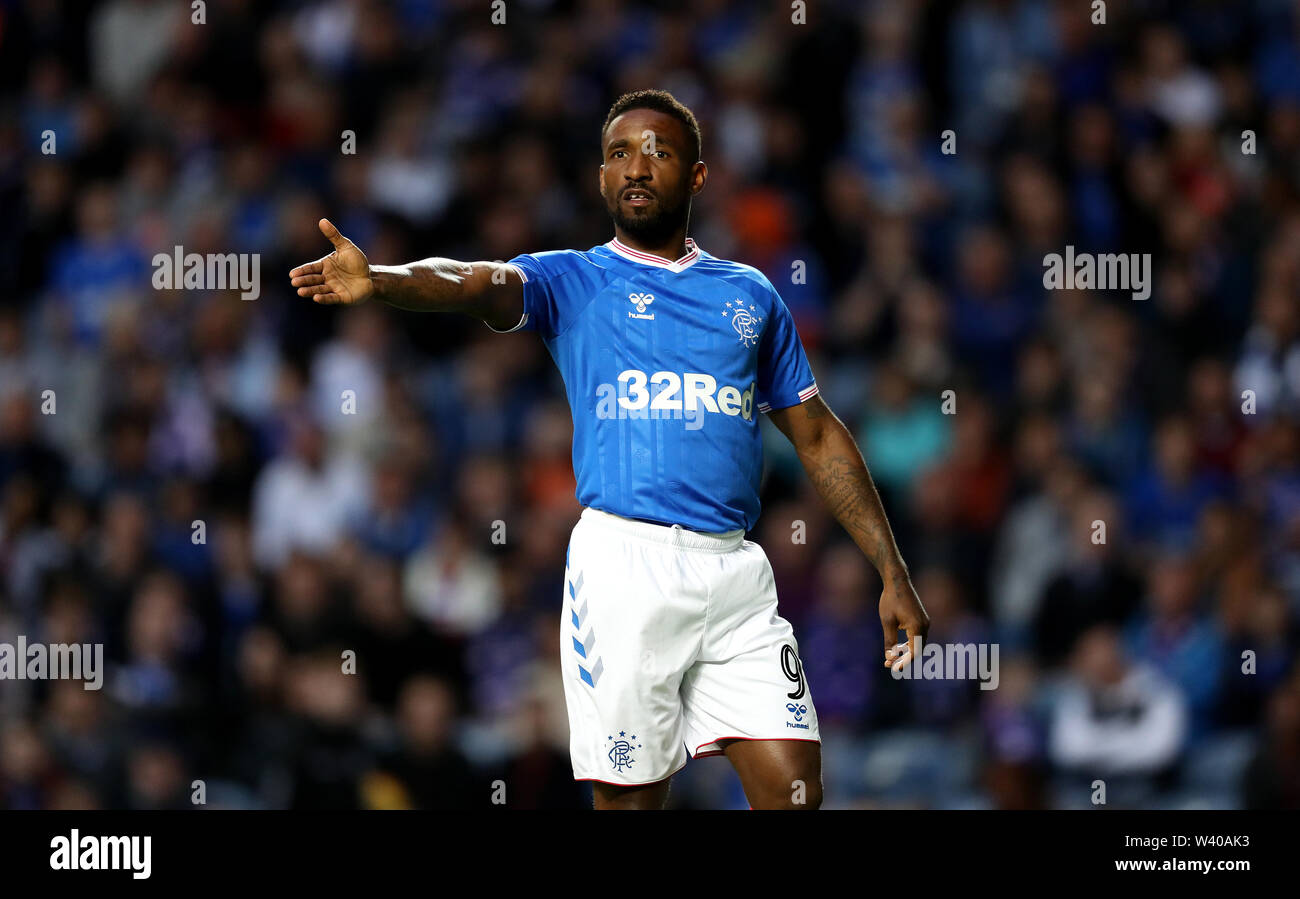 Rangers' Jermain Defoe gestures during the UEFA Europa League first ...