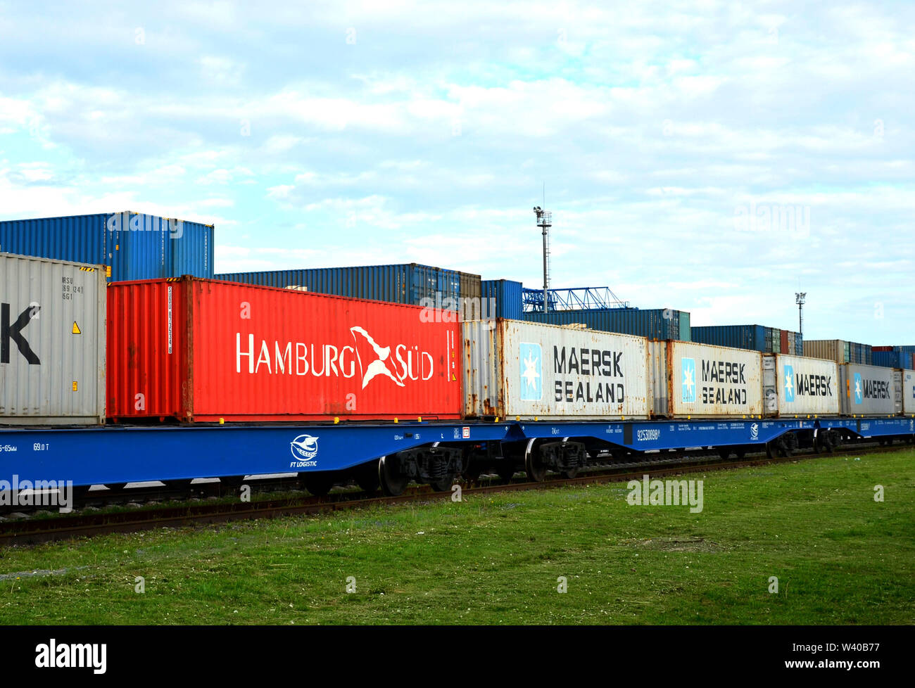Minsk, Belarus - May 13, 2019: Transport-Logistics Centre BELINTERTRANS ...
