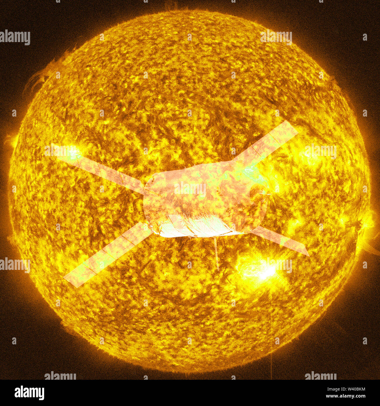 Extremely hot star. Liquid plasma. Cosmic art. Elements of this image ...