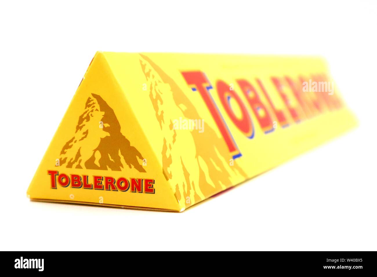 TOBLERONE Swiss Milk Chocolate with Honey and Almond Nougat. TOBLERONE ...
