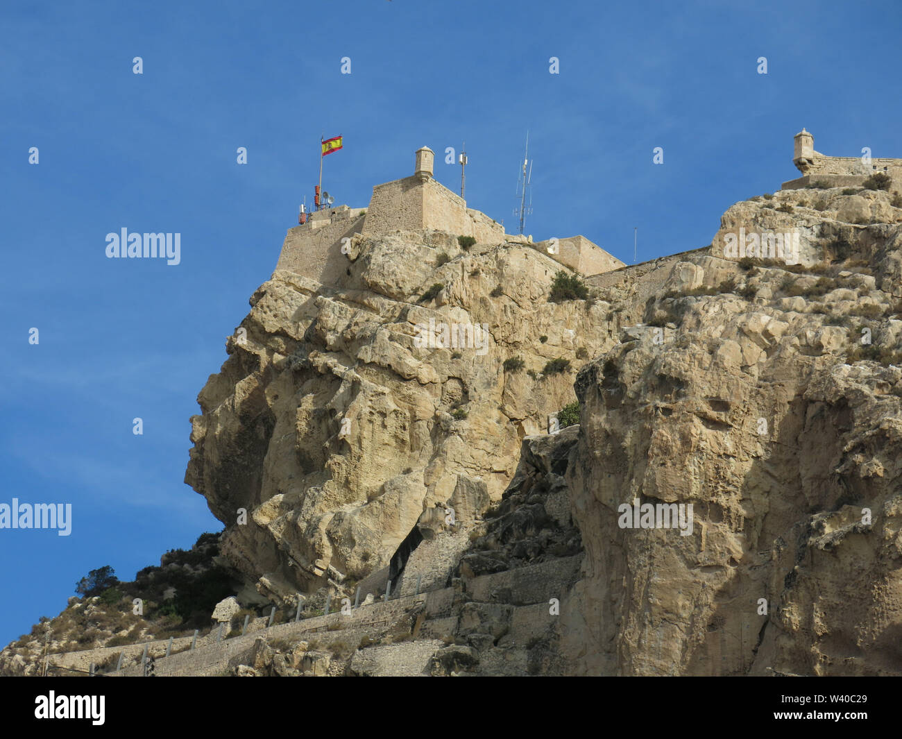 Medieval fort in Alicante, Spain Stock Photo - Alamy