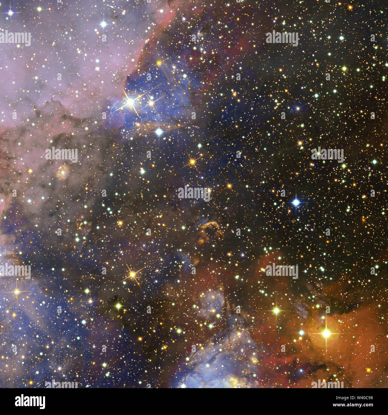 Nebula in outer space. Gas and dust clouds. Elements of this image ...