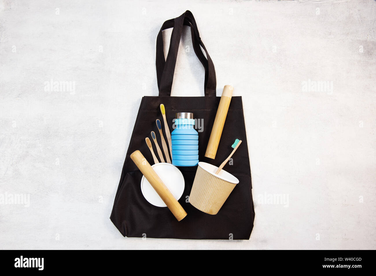 Ecological reusable zero waste items Stock Photo - Alamy