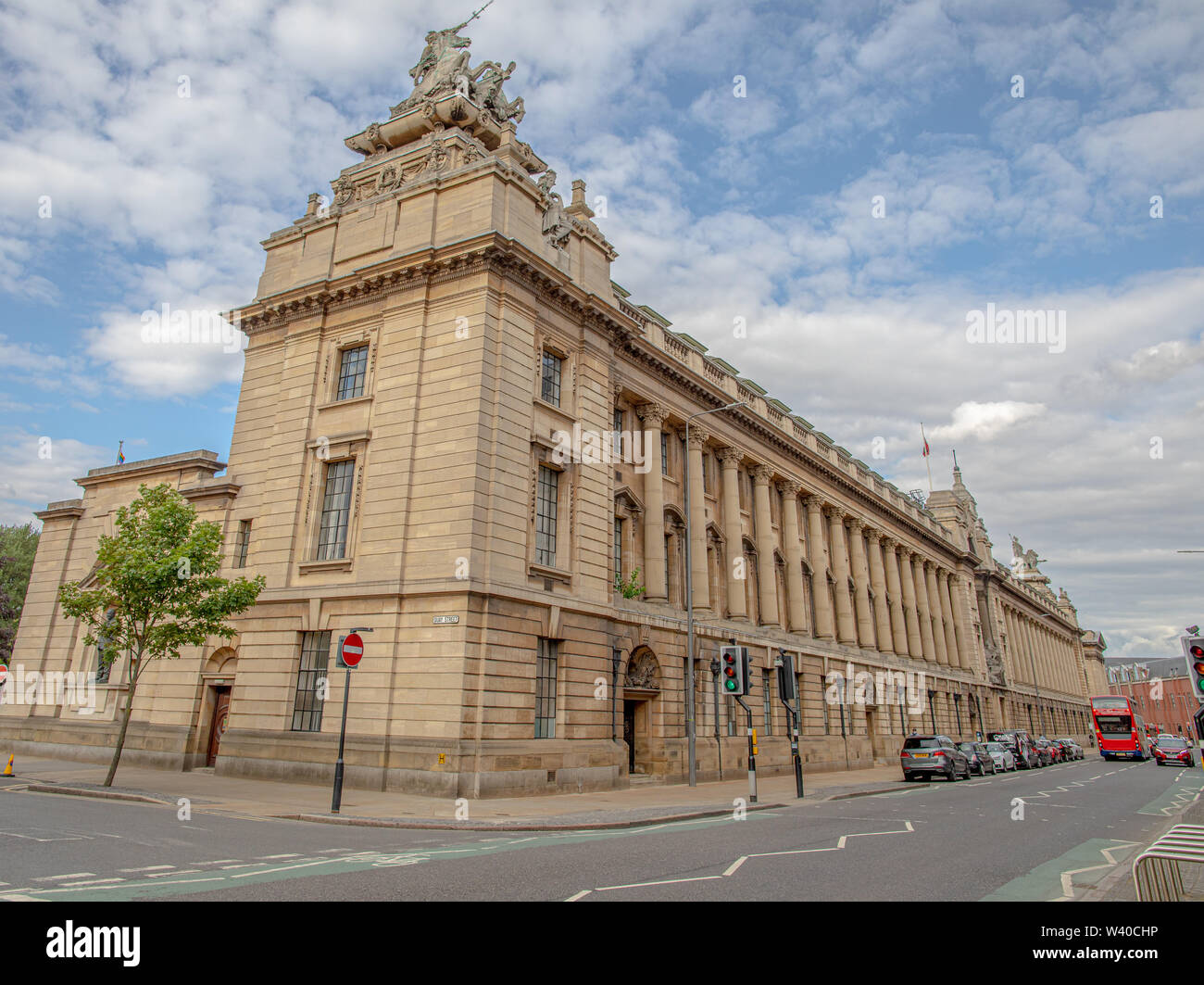 Views of Hull in Yorkshire in the city centre amongst shops and ...