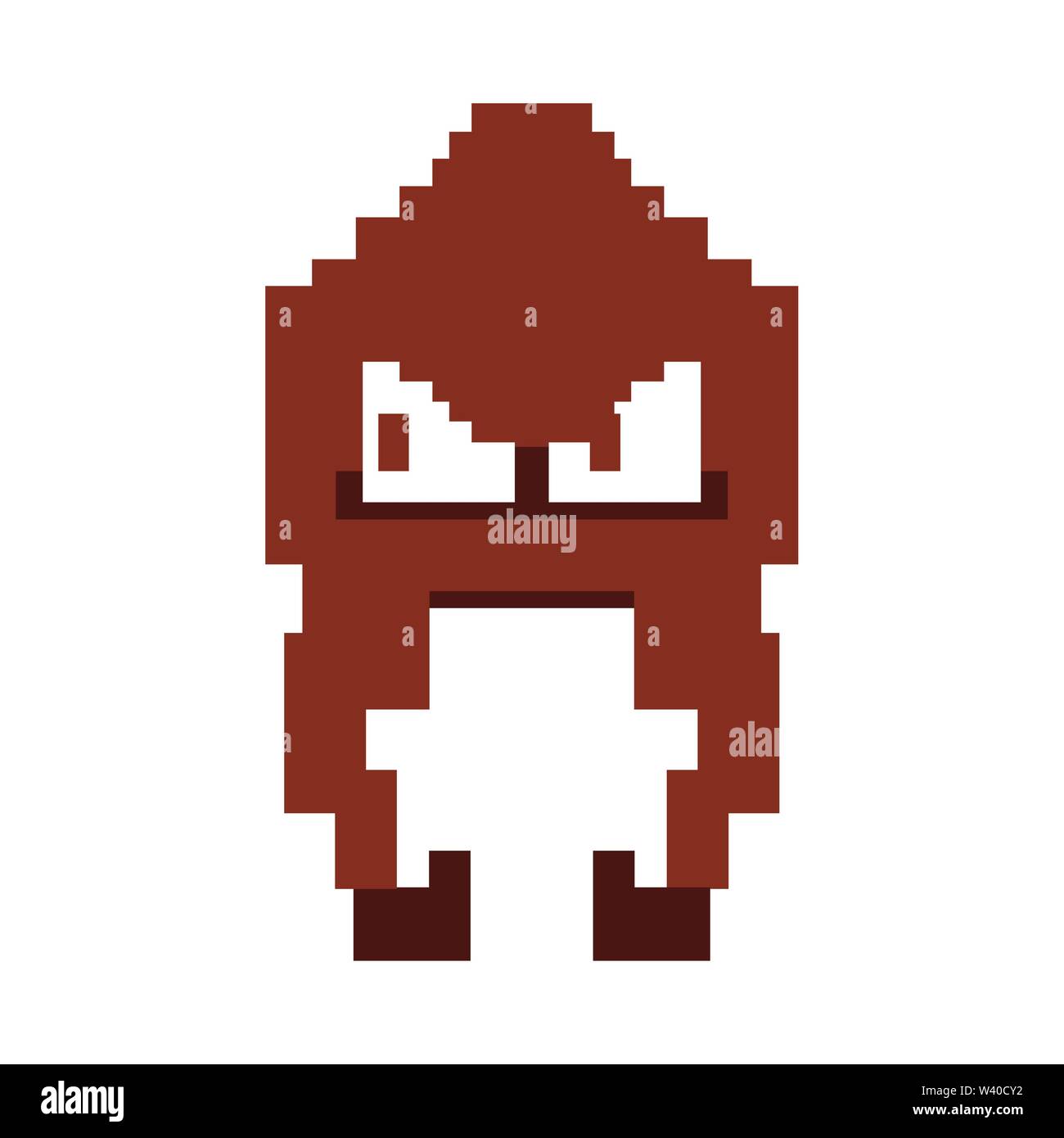 Videogame pixelated enemy isolated icon Stock Vector Image & Art - Alamy