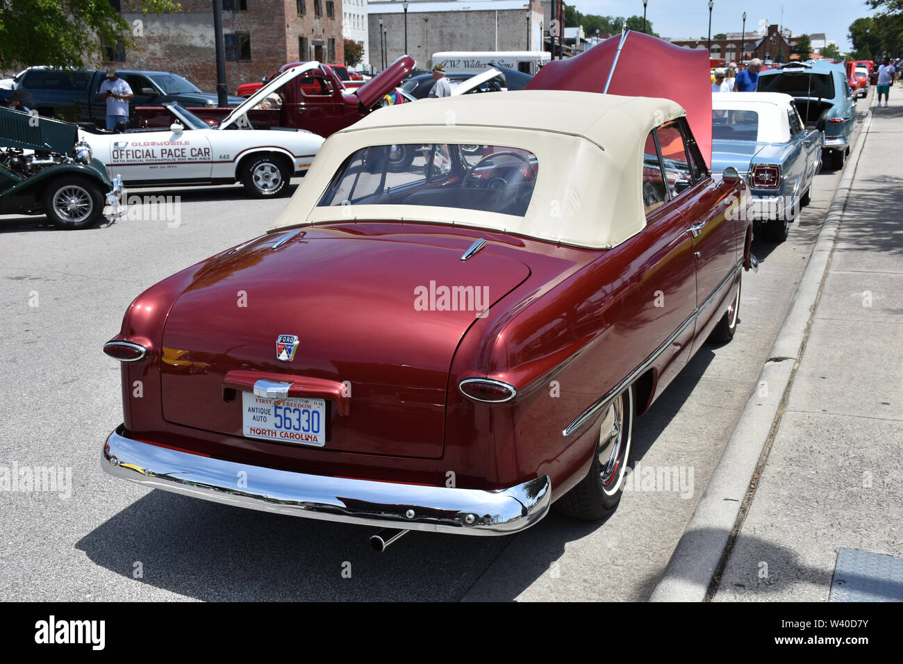 A 1956 Ford Convertible on display at a car show Stock Photo - Alamy