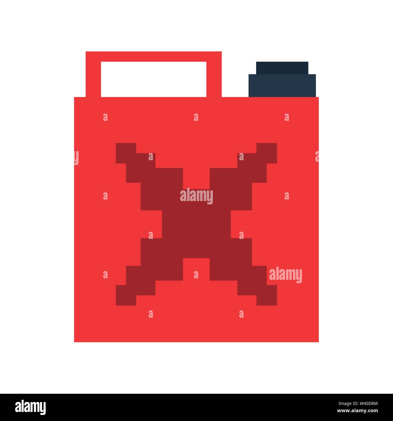 Videogame pixelated fuel can isolated symbol Stock Vector Image & Art ...