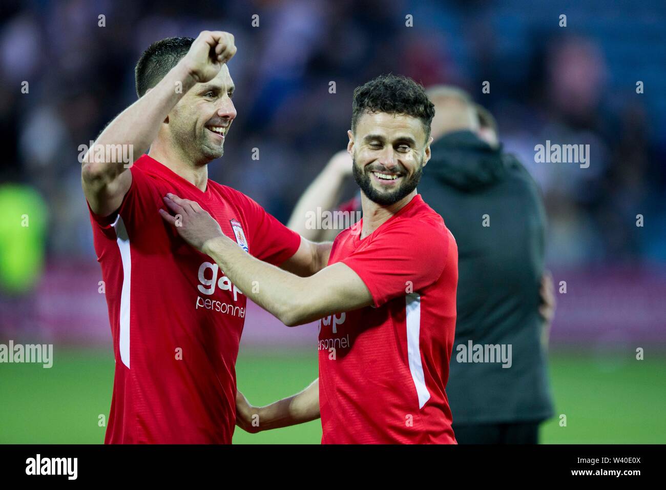 Connah's Quay Nomads' George Horan (left) and Nathan Woolfe (right ...