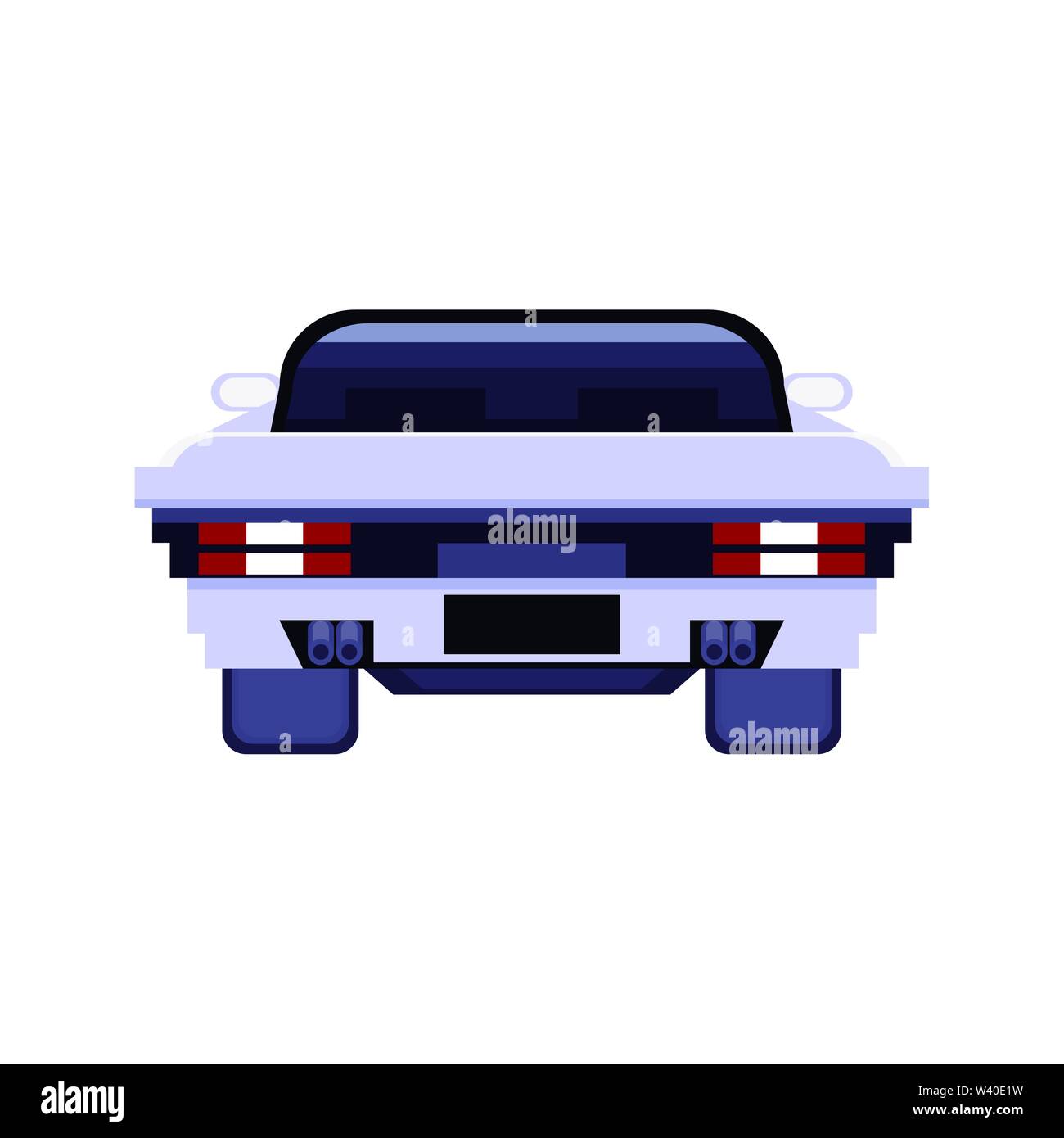 Videogame pixelated racing car frontview symbol Stock Vector Image ...