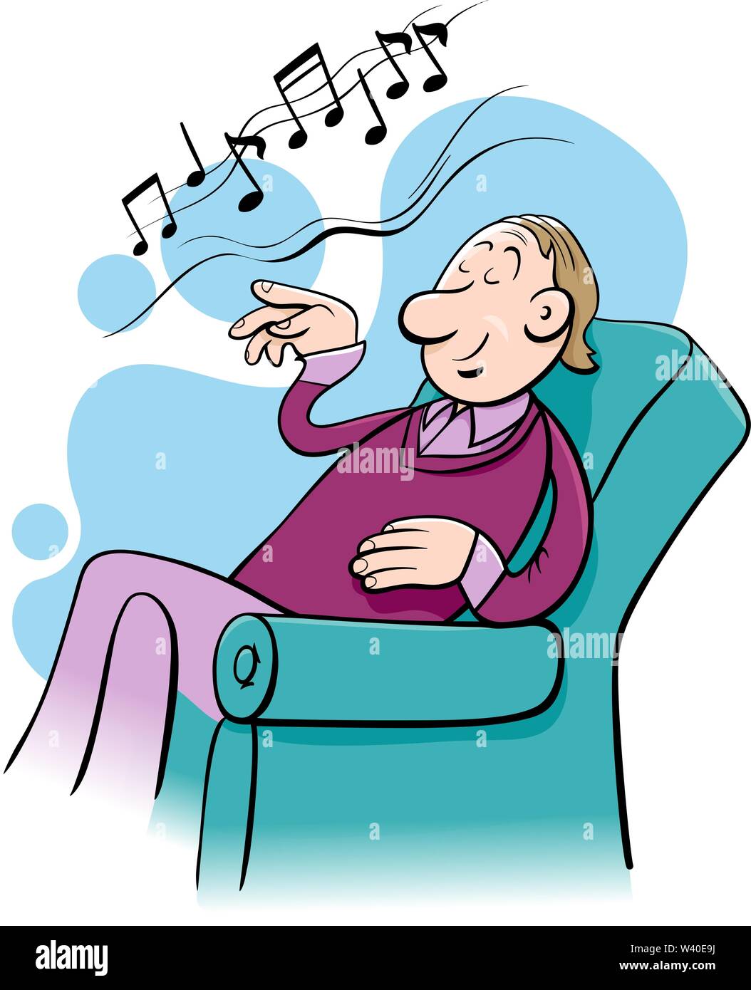 Lifestyle music cartoon Stock Vector Images - Alamy