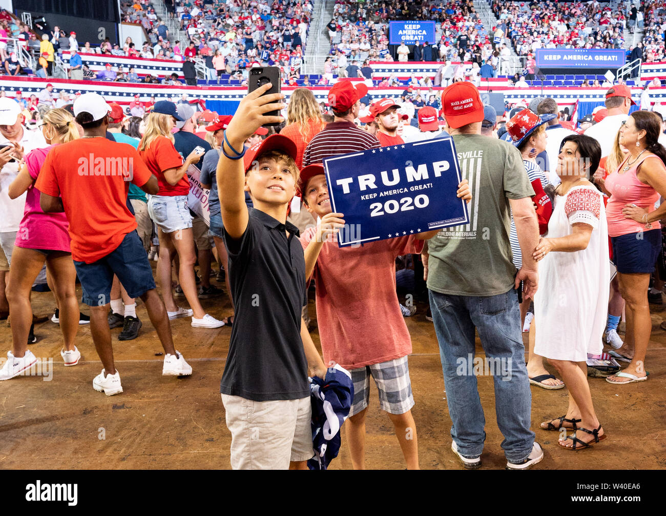 People attend President Donald Trump’s Make America Great Again Rally ...