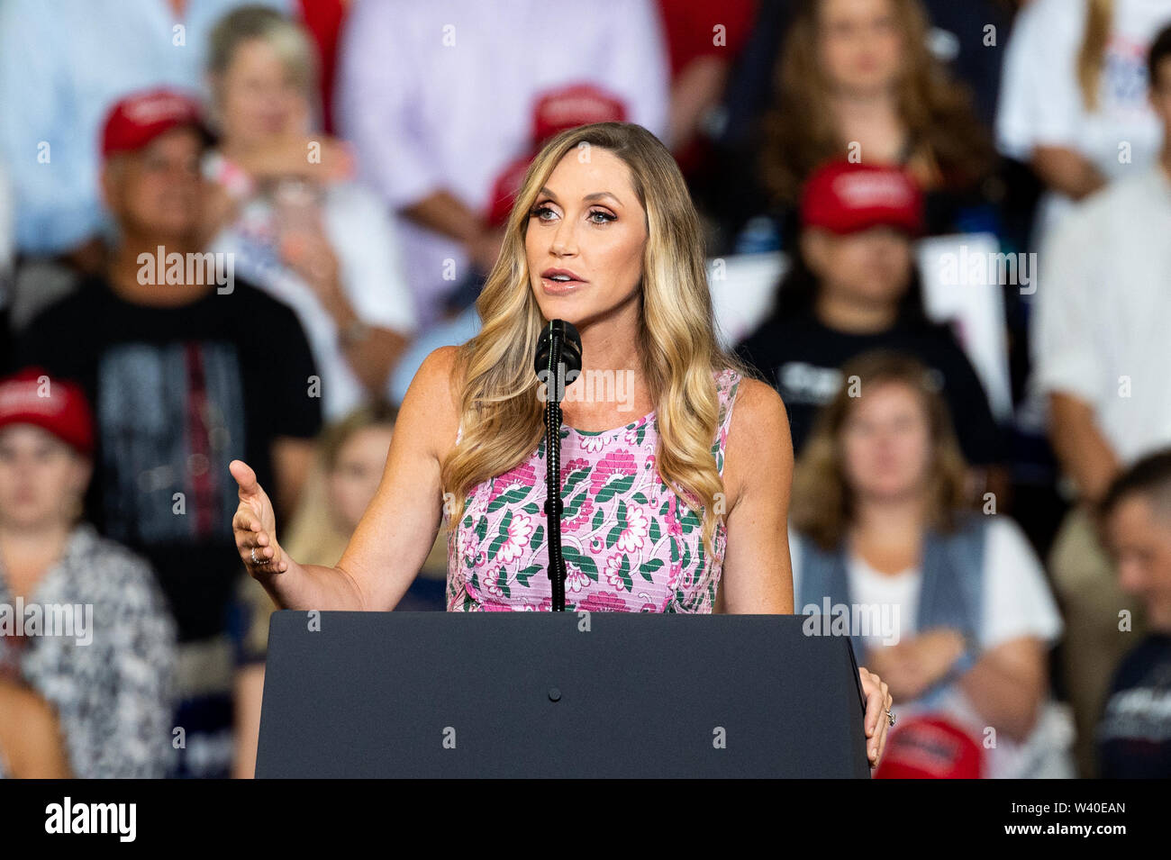 Lara Trump speaks during President Donald Trump’s Make America Great ...