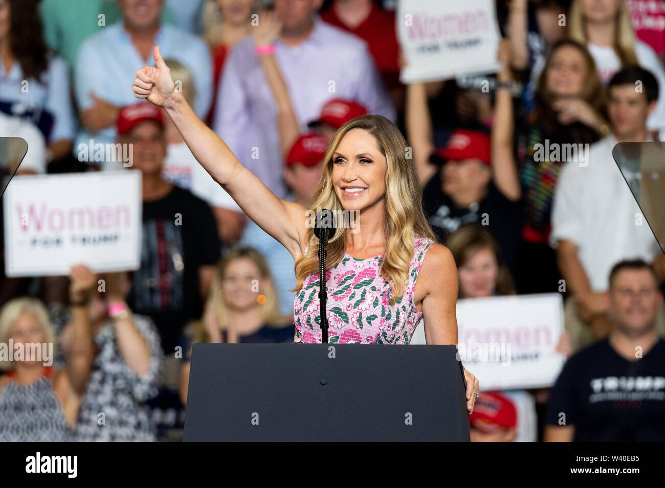 Lara Trump speaks during President Donald Trump’s Make America Great ...