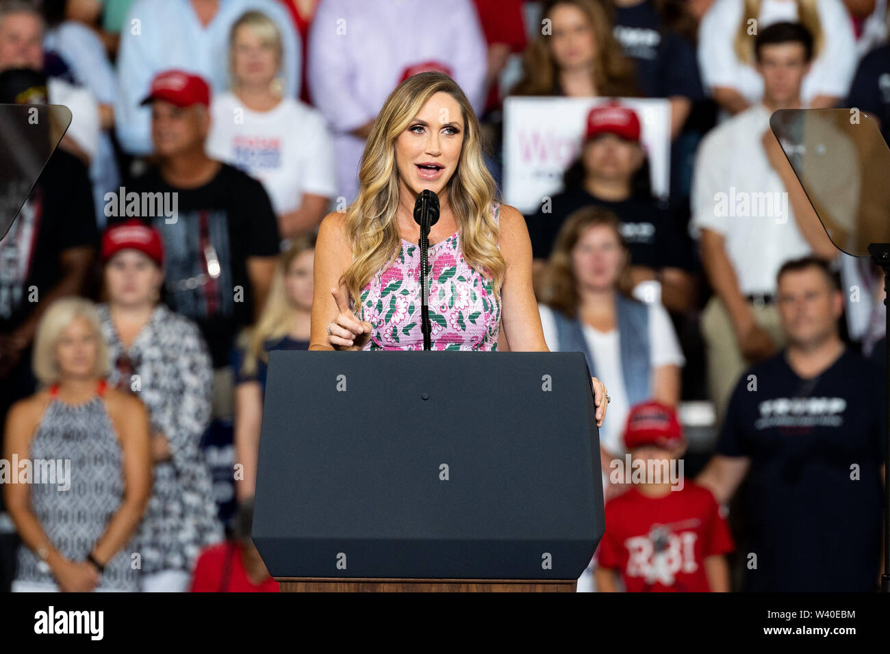 Lara Trump speaks during President Donald Trump’s Make America Great ...