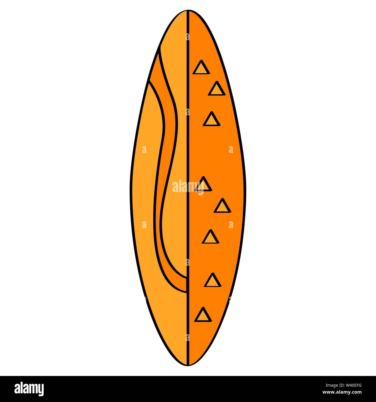 Isolated colored surfboard on a white background - Vector Stock Vector ...