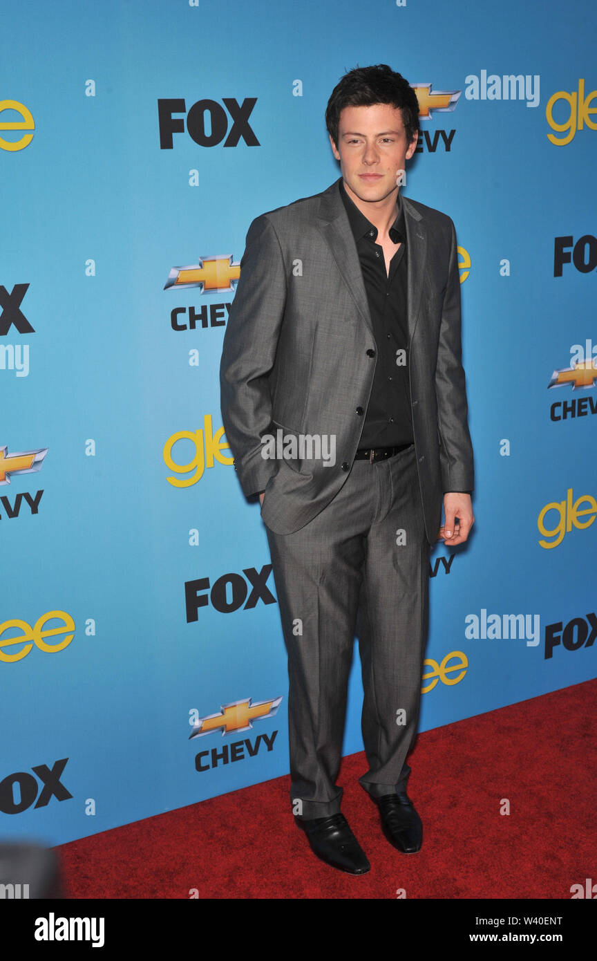 LOS ANGELES, CA. April 12, 2010: Cory Monteith at the "Glee" spring ...