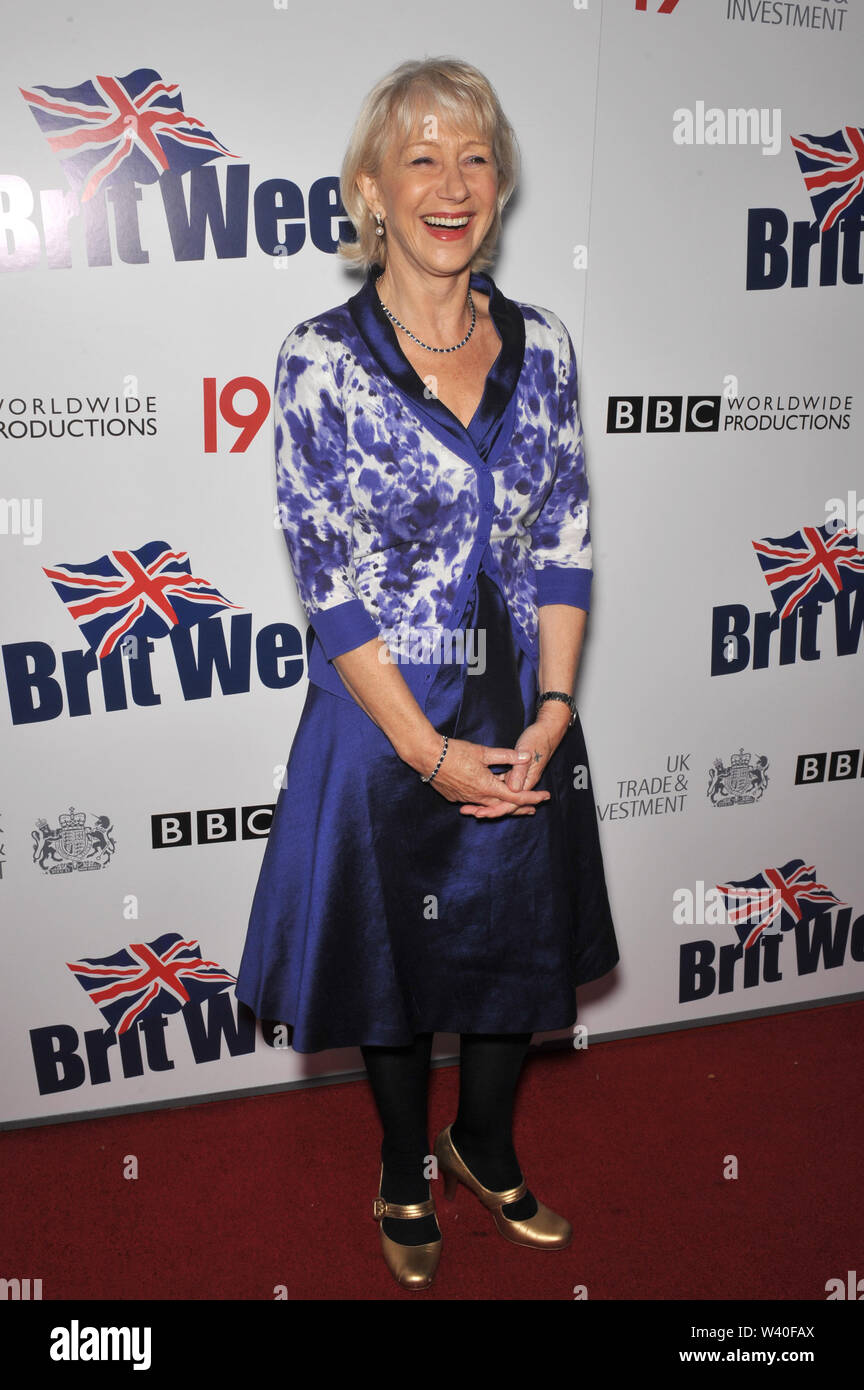 LOS ANGELES, CA. April 20, 2010: Dame Helen Mirren at the champagne ...