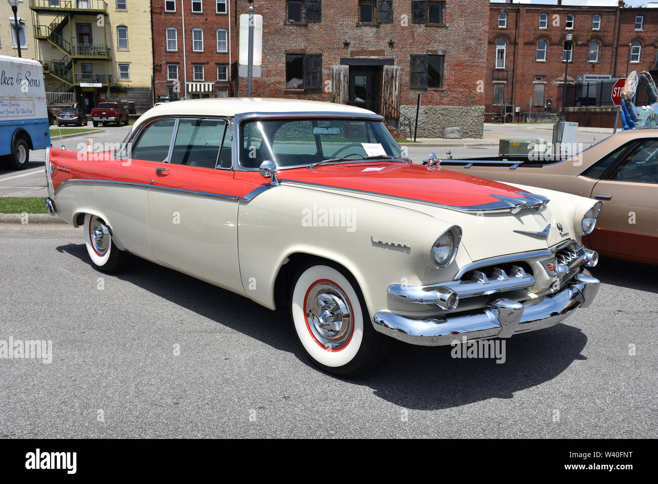 A 1956 Dodge Lancer on display at a car show Stock Photo - Alamy