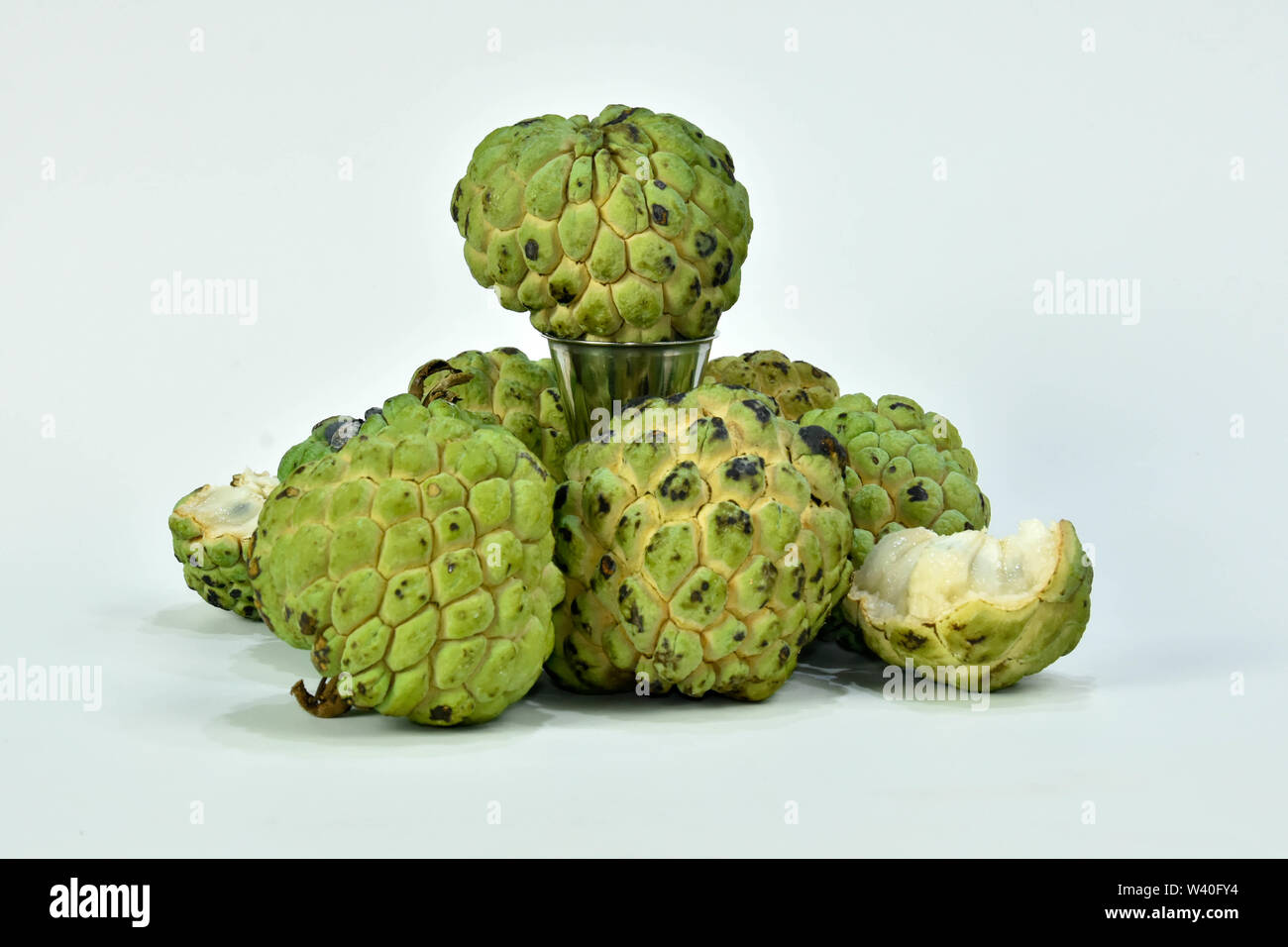 Exotic Brazilian fruit as known as "Fruta do Conde or Fruta Pinha ...