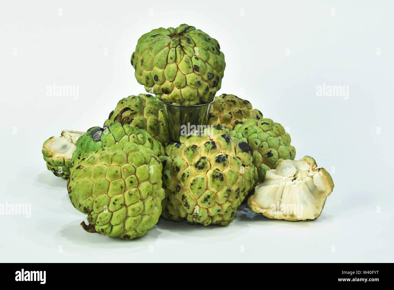 Exotic Brazilian fruit as known as "Fruta do Conde or Fruta Pinha ...