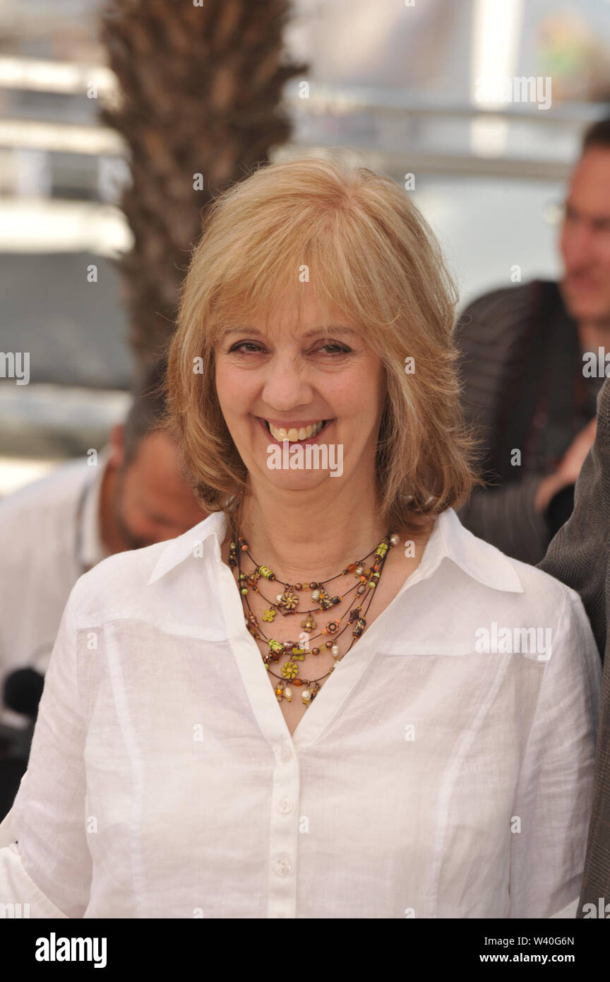 CANNES, FRANCE. May 15, 2010: Ruth Sheen at the photocall for her movie ...
