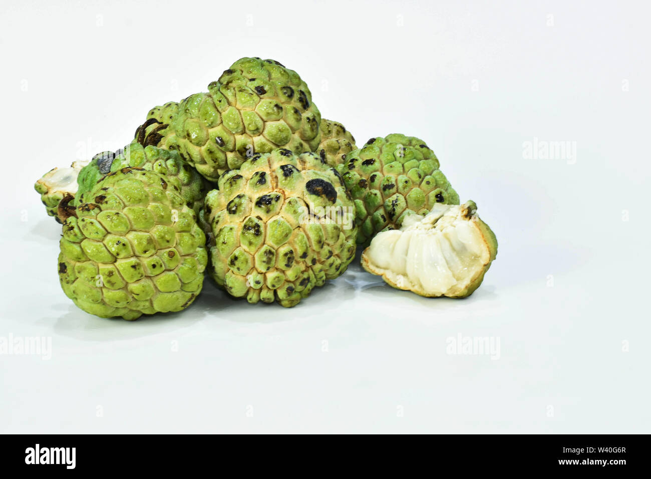 Exotic Brazilian fruit as known as "Fruta do Conde or Fruta Pinha ...