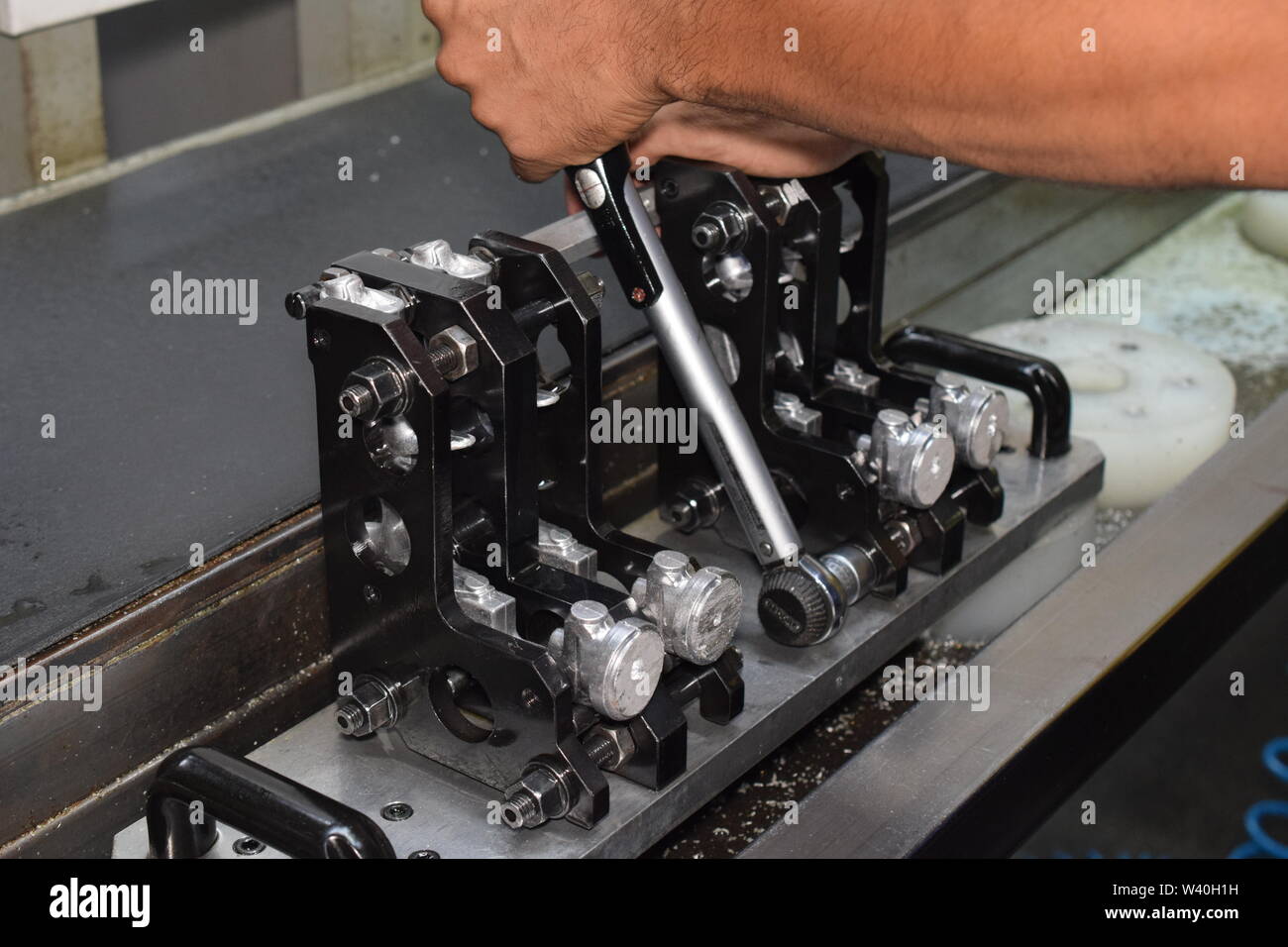 Preparation of parts of airbrush and spray gun for CNC lathe machining ...