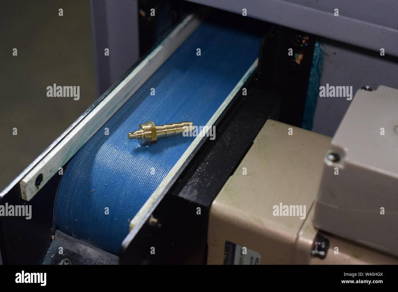 Piece coming off the track, finished in cnc lathe. Spray gun parts for ...