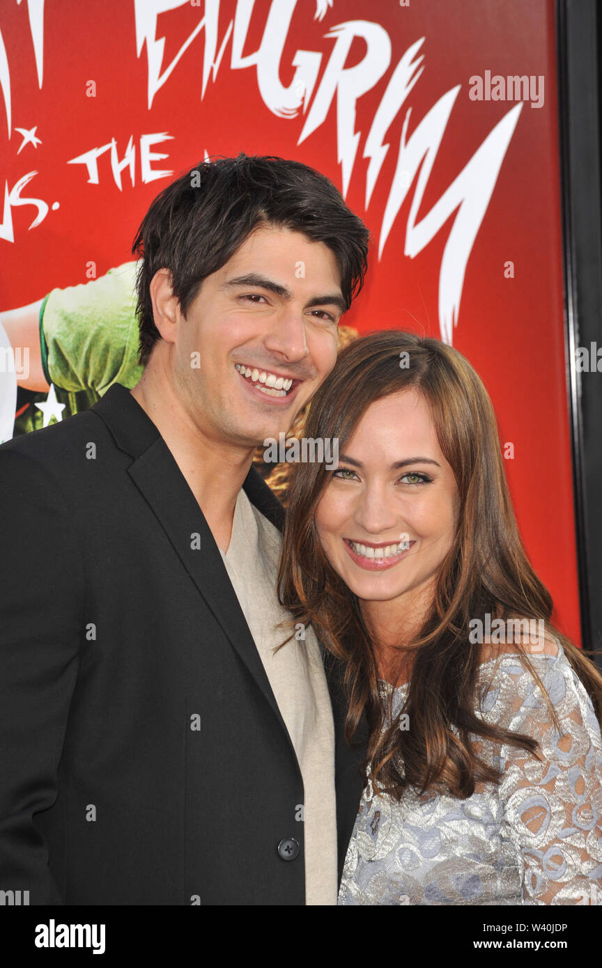 LOS ANGELES, CA. July 27, 2010: Brandon Routh & wife Courtney Ford at ...