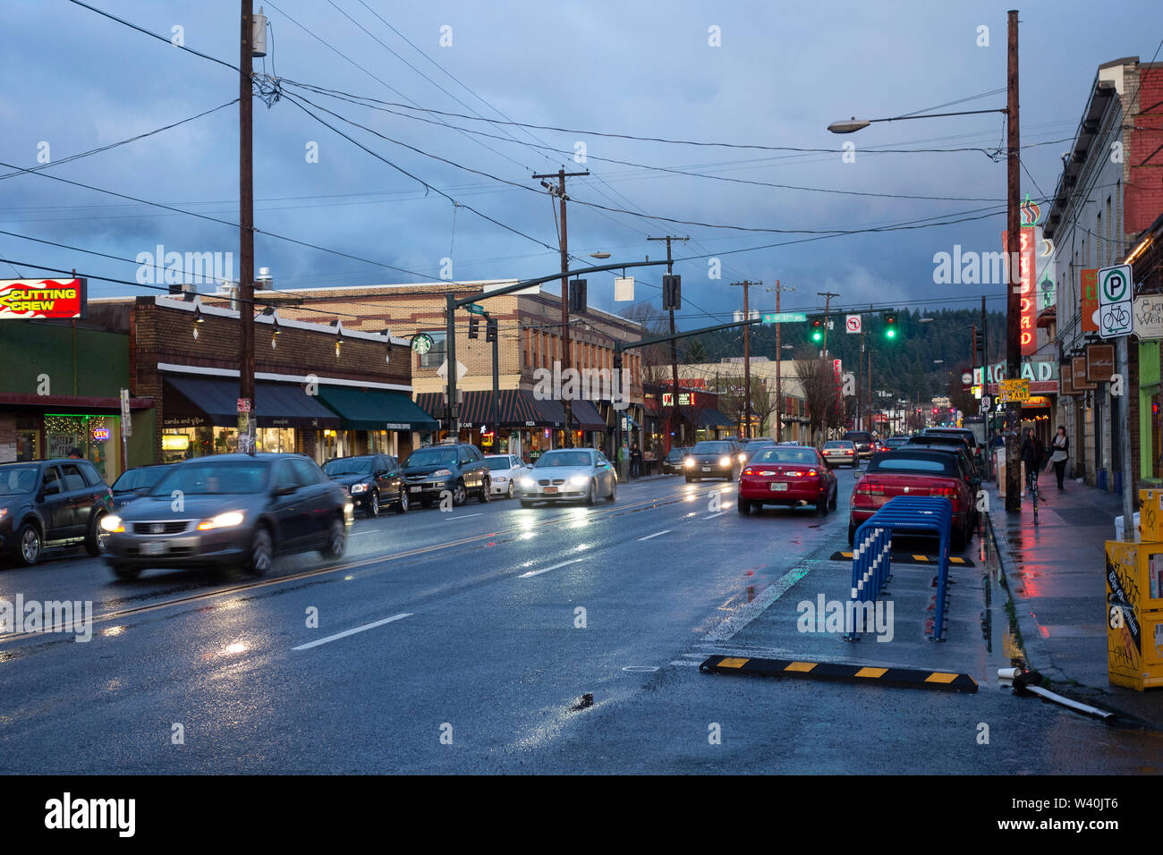 Hawthorne Boulevard Portland Oregon Stock Photo - Alamy