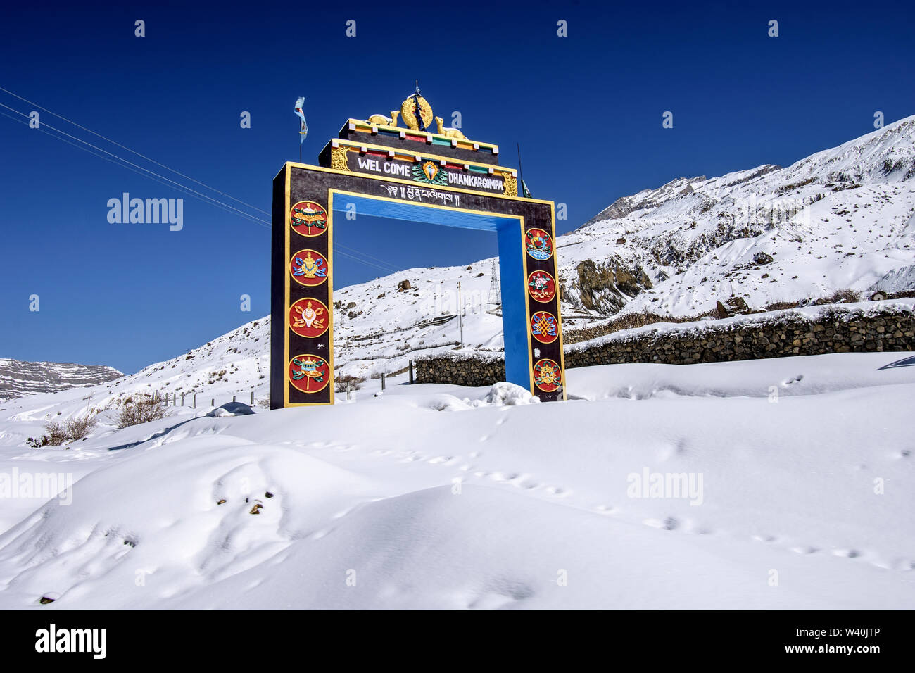 Winter drive to beautiful & lonely snow planet in Kibber village, Spiti ...