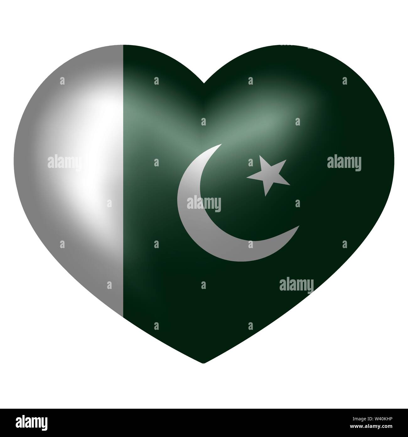 Pakistani official flag Cut Out Stock Images & Pictures - Alamy