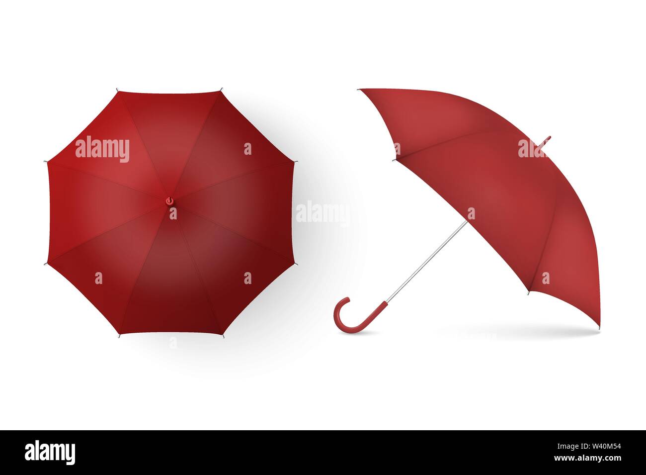 Red parasol parasols Stock Vector Images - Alamy