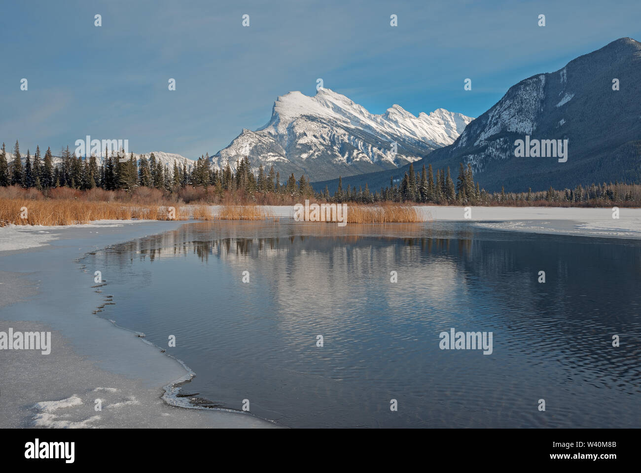 Vermilion Lakes in Banff National Park, Alberta, Canada Stock Photo - Alamy