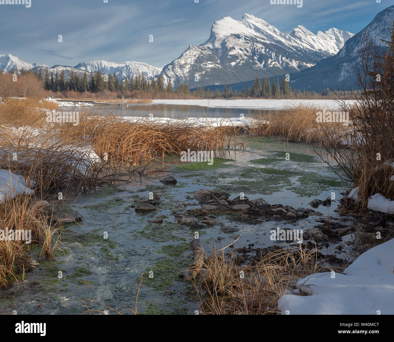 Vermilion Lakes in Banff National Park, Alberta, Canada Stock Photo - Alamy